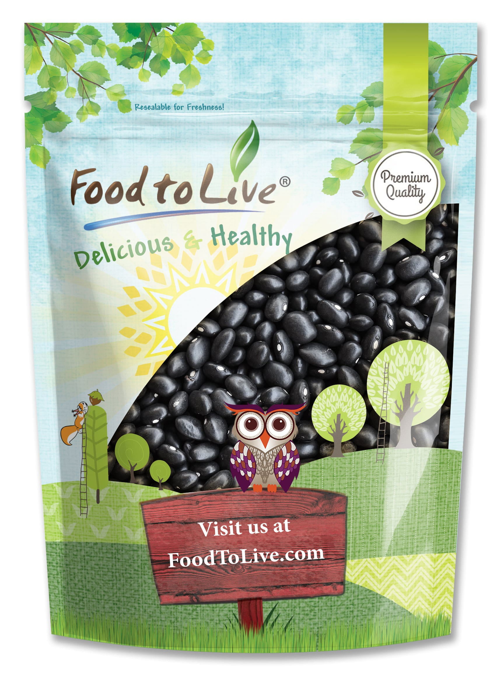 Black Turtle Beans, 1 Pound — Sproutable, Kosher, Raw, Vegan — by Food ...