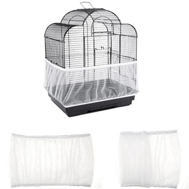 BUTORY Adjustable Bird Cage Cover Universal Birdcage Nylon Mesh ...
