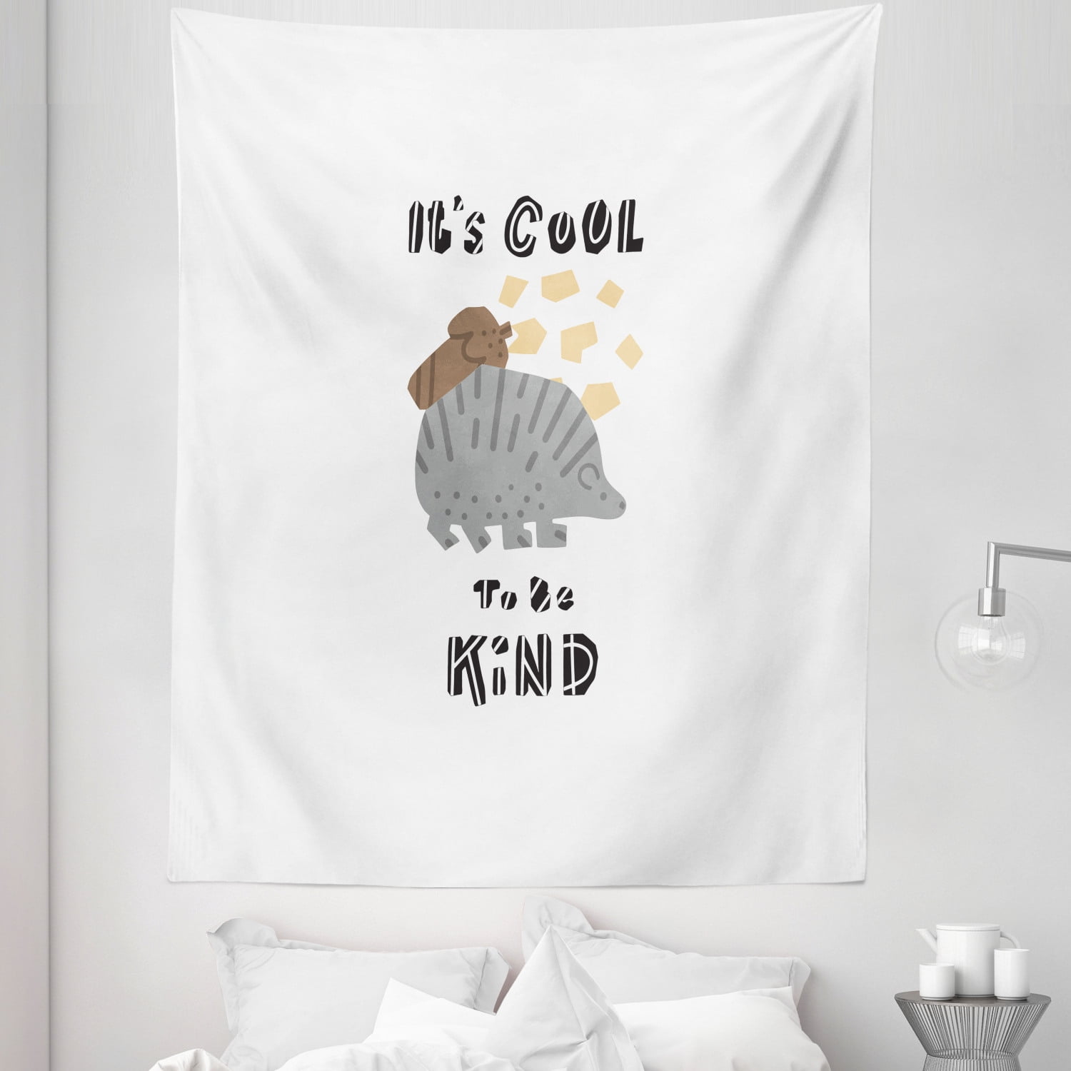 Woodland Animals Tapestry, It's Cool to Be Kind Success Positive Vibes ...