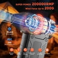 Compressed Air Duster,200,000RPM Electric Air Duster with LED Display,8 ...