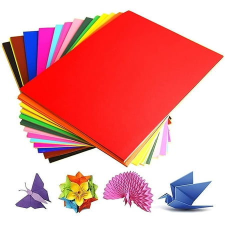 Coloured Card A4 - 100 Sheets Pack, 230gsm, 20 Assorted Colours ...