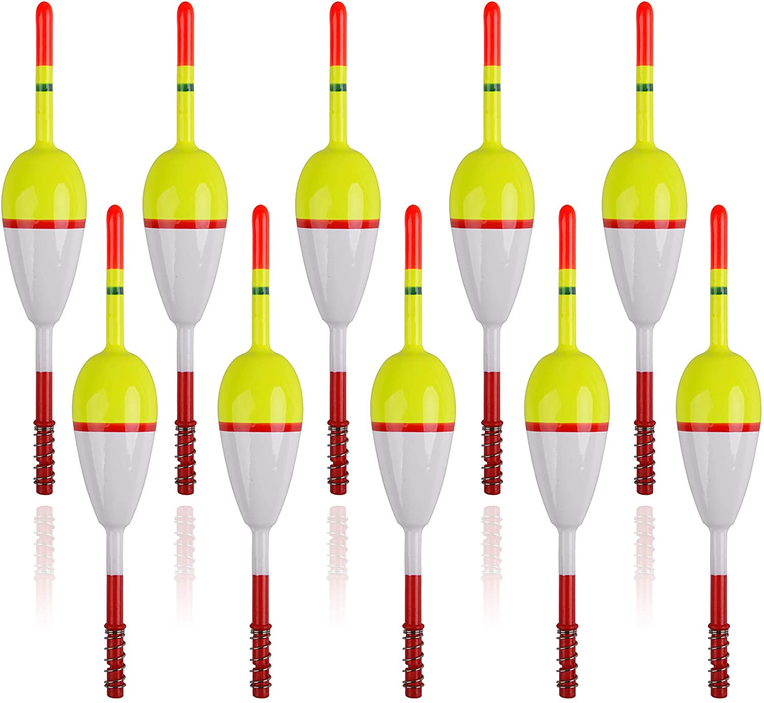 Fishing Floats Bobbers Balsa Wood Slip Bobbers Spring Oval Stick Slip ...