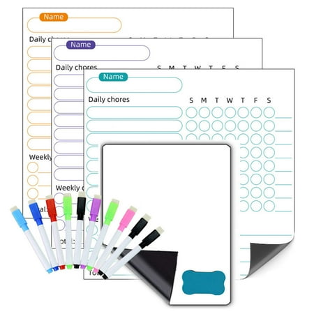 Fridge Planner White Board Pens Household Duties Workout to Do List ...