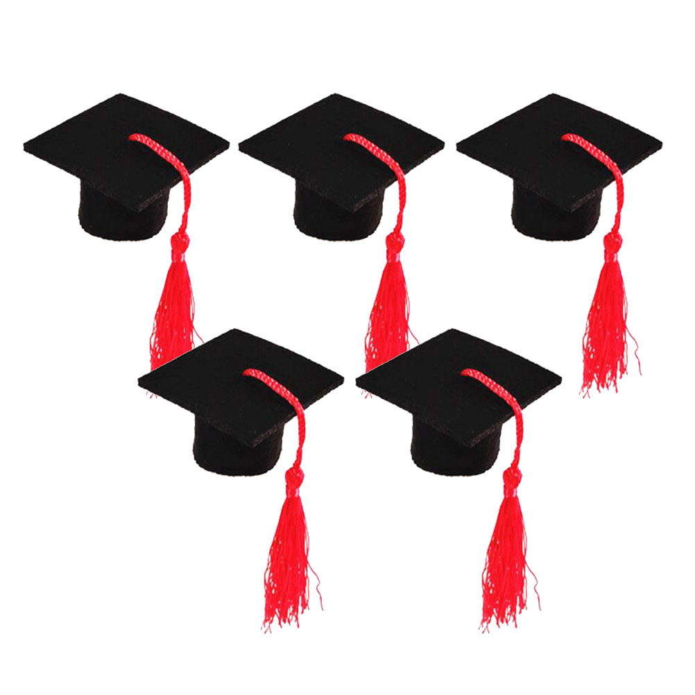 Etereauty Graduation Mini Cap Bottle Hat Toppers Topper Doctoral Cover ...