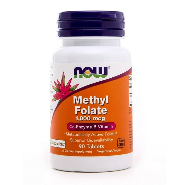 NOW Foods - Methyl Folate 1000 mcg. - 90 Tablets - Walmart.ca