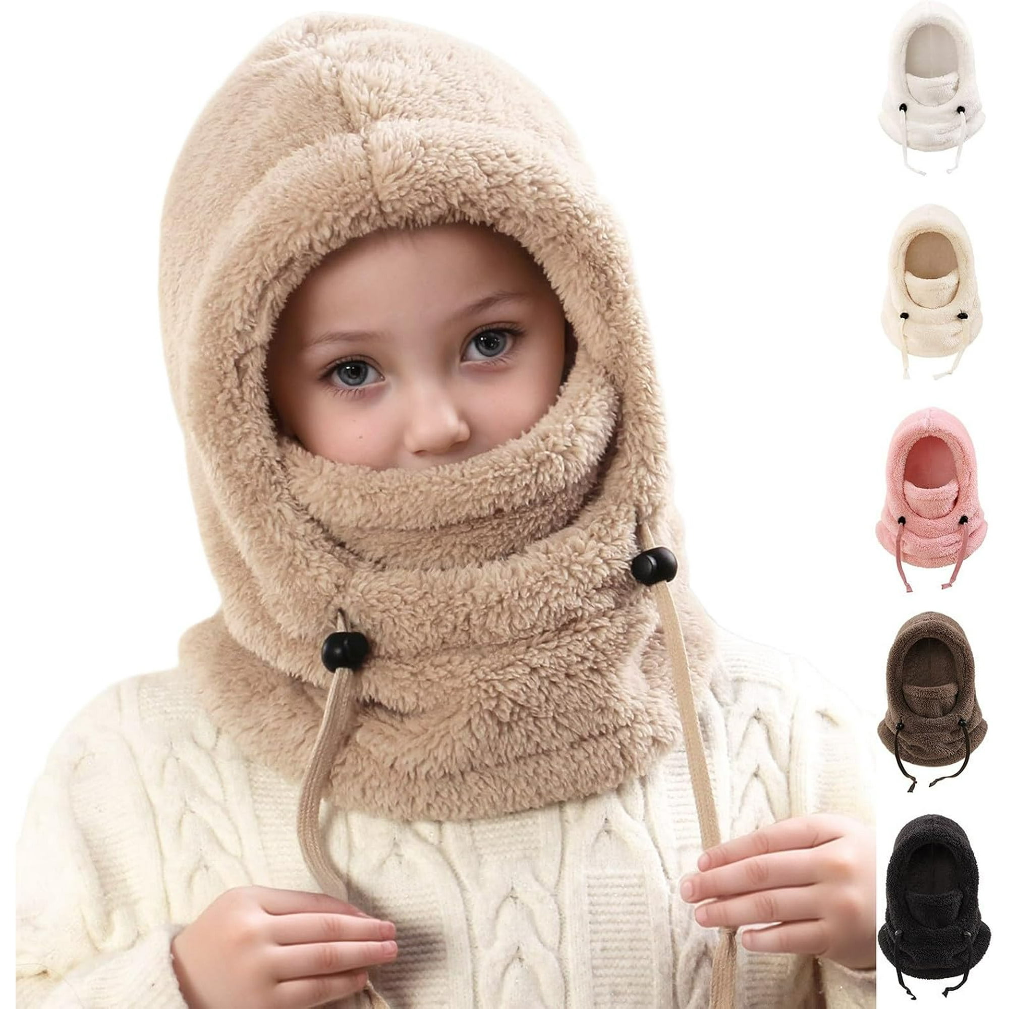 Click here for Nobrand Winter Fleece Hats For Kids Girls Balaclav... prices