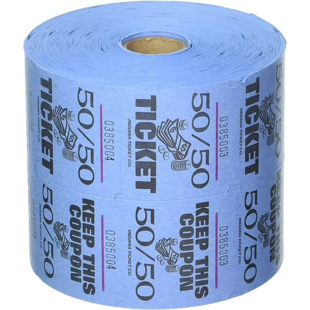 a Ticket Company Blue 50/50 Raffle Tickets : roll of 1000 - Walmart.ca