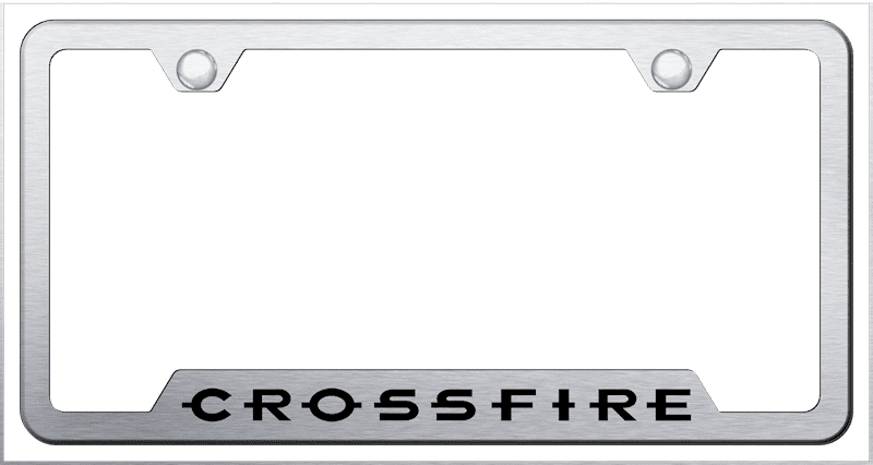 Chrysler Crossfire Laser Etched Logo Cut-Out License Plate Frame ...