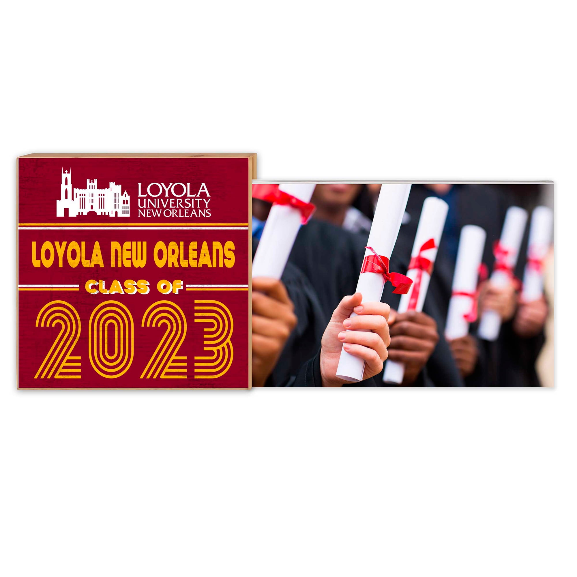 Loyola New Orleans Wolf Pack 5" x 10.5" Grad Floating Photo Frame ...