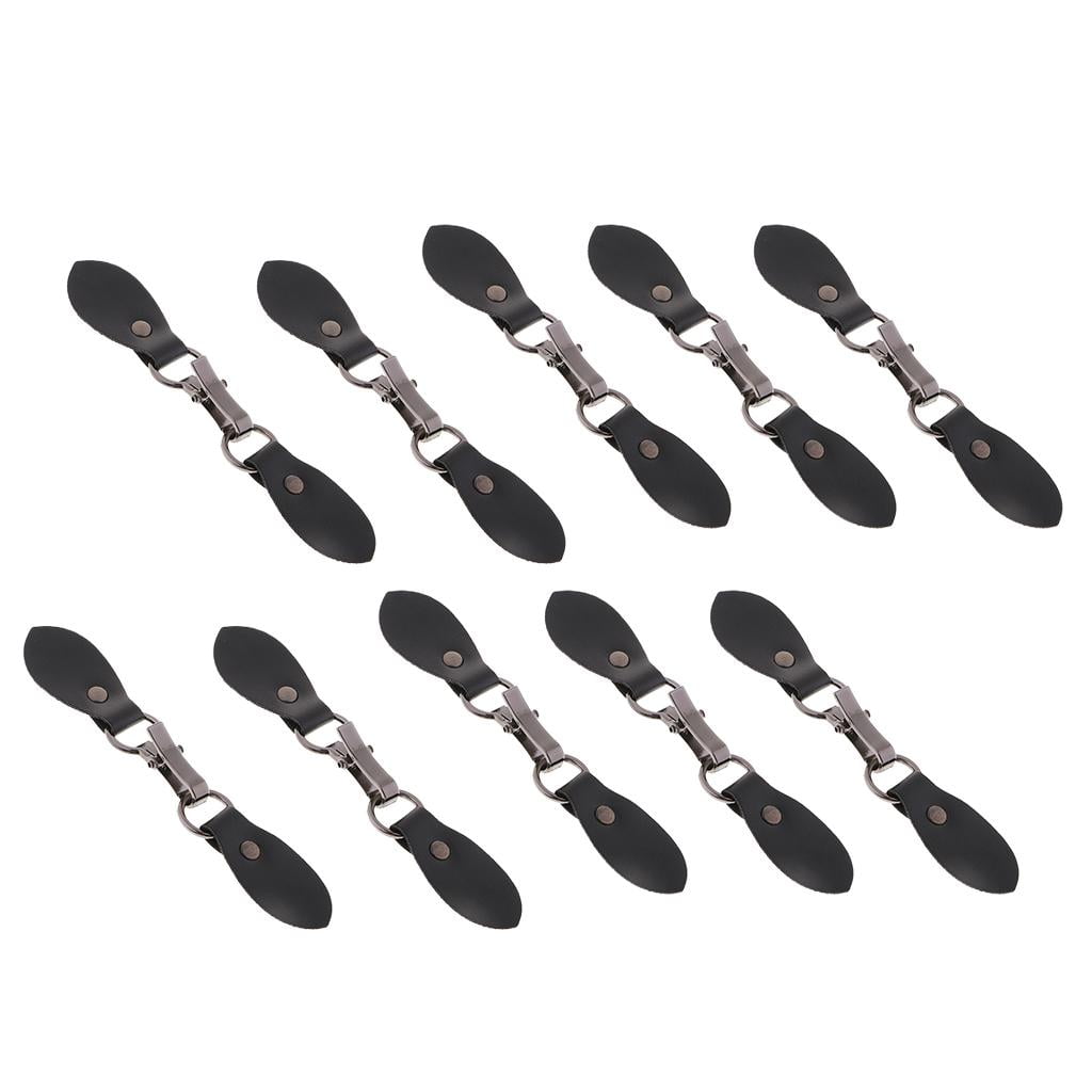 Leather Toggle Buttons Metal Hook Duffle Coat Fastener - Walmart.com