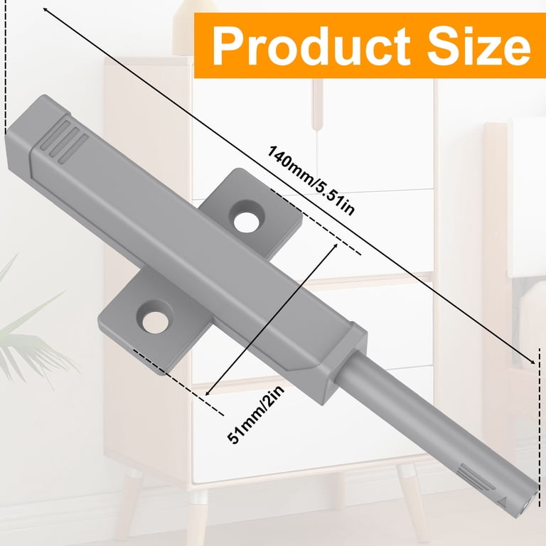 Push To Open Door Catches Push Open Door Latch 4 Pack Magnetic Heavy ...
