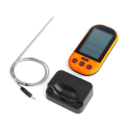 Wireless Remote Digital Thermometer Timer Cooking Meat Thermometer ...