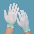 12 Pair PVC Dotted Gloves for Antislip Performances and Electrostatic ...