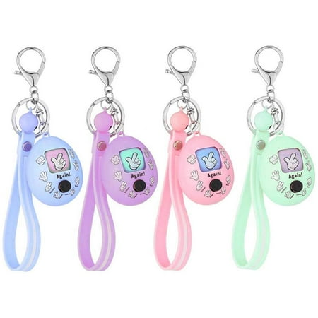 stanreset 4PCS Rock-Paper-Scissors Keychains Mini Egg-shaped Keychain ...