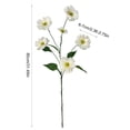 2-Pack Artificial White Flowers With 6 Blooms For Independence Day ...