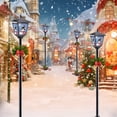 Kanstar 2 Pack 40-Inch Christmas Solar Powered Vintage Street Lights ...