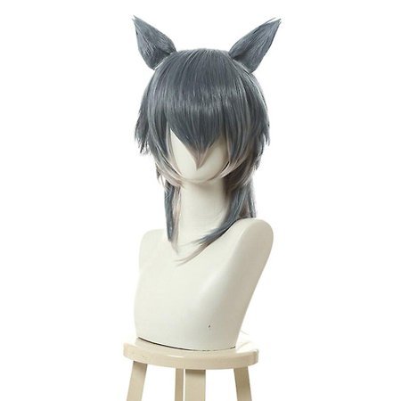 L-email Wig Beastars Legoshi Cosplay Wigs Wolf Mix Grey Short Men ...