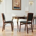 Costway Heavy Duty 2 Pack Folding Dining Chairs for Adults with PVC ...