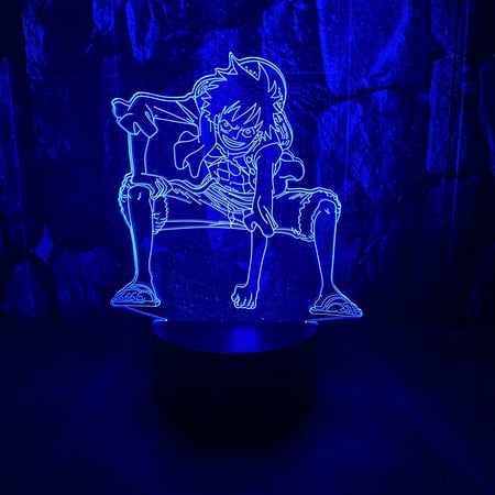 Cartoon One Piece Hero Monkey D. Luffy Anime Figure Paramount War 3D ...