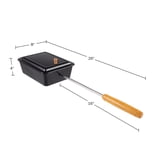 Great Northern Popcorn Nonstick Campfire Popcorn Popper with 16in ...