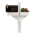 Step2 Hudson 58" All-in-One Plastic Mailbox and Over Post Kit with ...