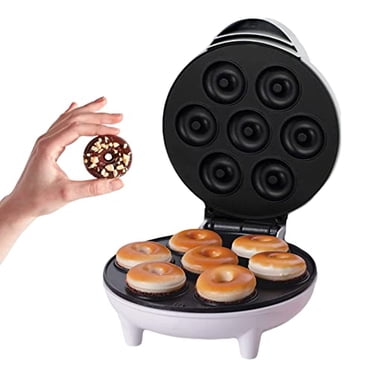 Mini Doughnut Maker|Mini Cake Donut Machine|Double-sided Heating Make 7 ...