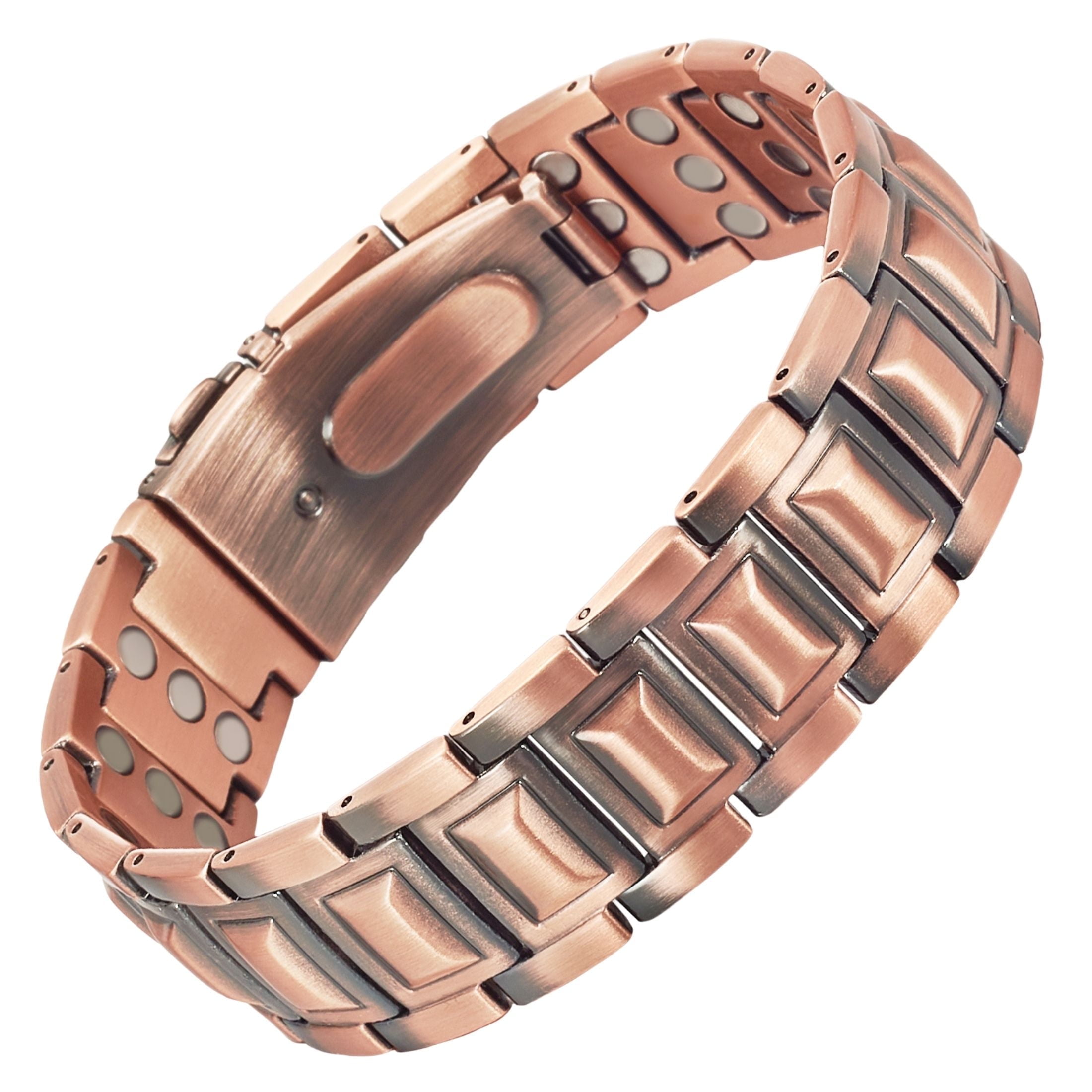 MagnetRX Pure Copper Magnetic Healing Wristband Adjustable Men s Bracelet with Sizing Tool Walmart