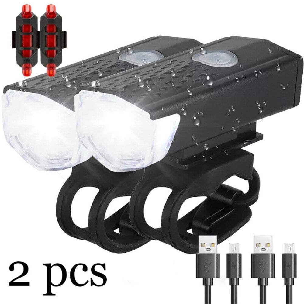 DFITO Bicycle Bike Lights Accessories for Night Riding, 2 Sets 700LM ...