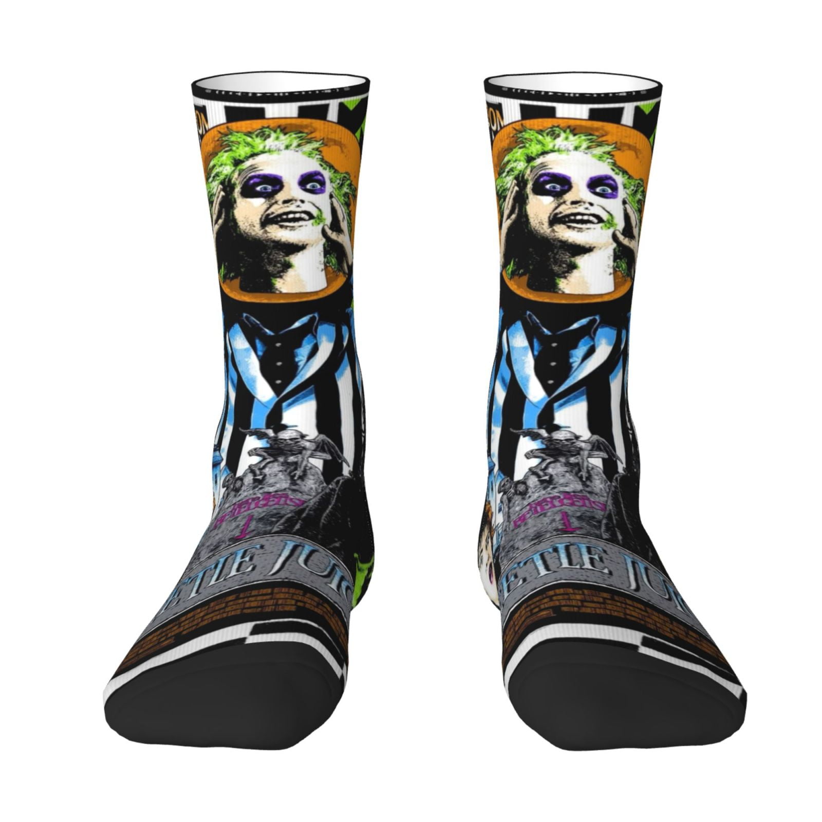 Click here for Vanance Beetlejuice Beetlejuice Novelty Crew Socks... prices