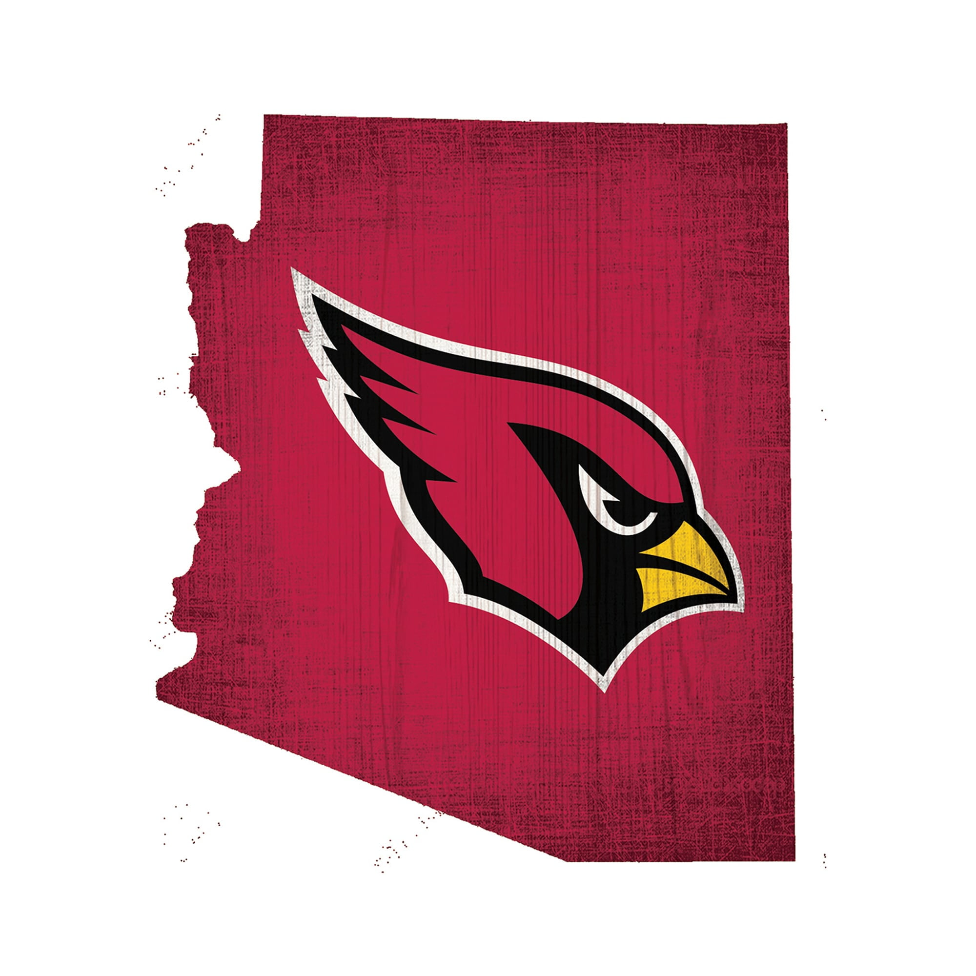 Arizona Cardinals 12" Logo State Sign - Walmart.com
