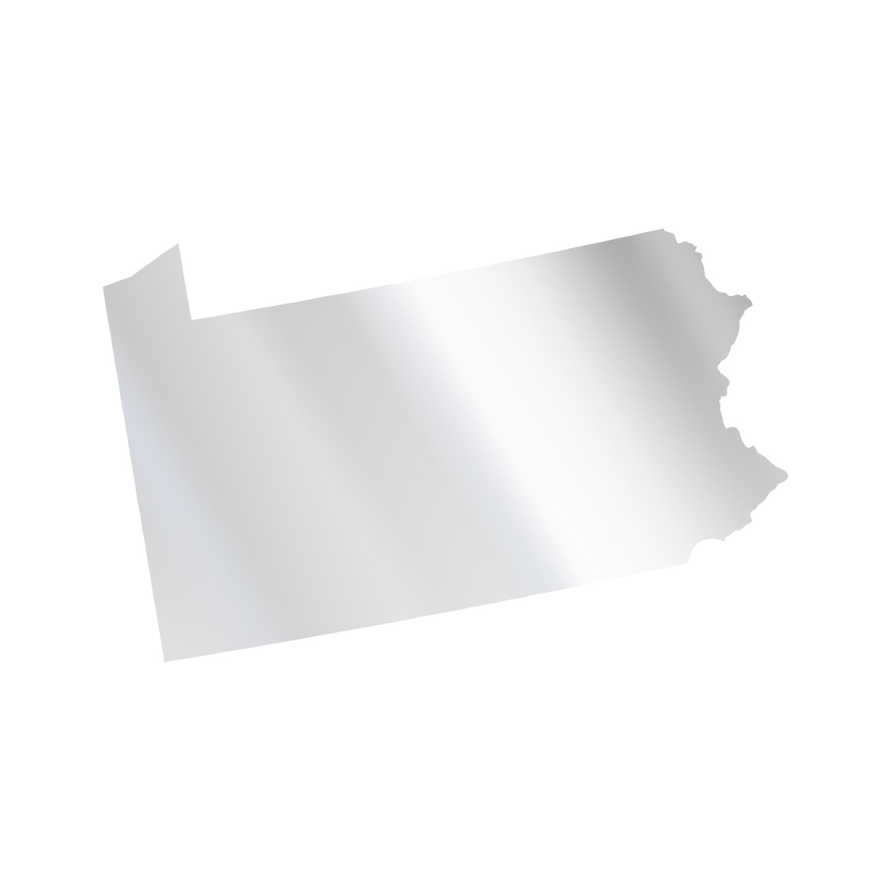Pennsylvania Shaped Sticker Decal Die Cut - Self Adhesive Vinyl ...