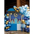 8x6FT Eid Mubarak Backdrop Muslim Arabian Night Backdrop Lantern Moon ...