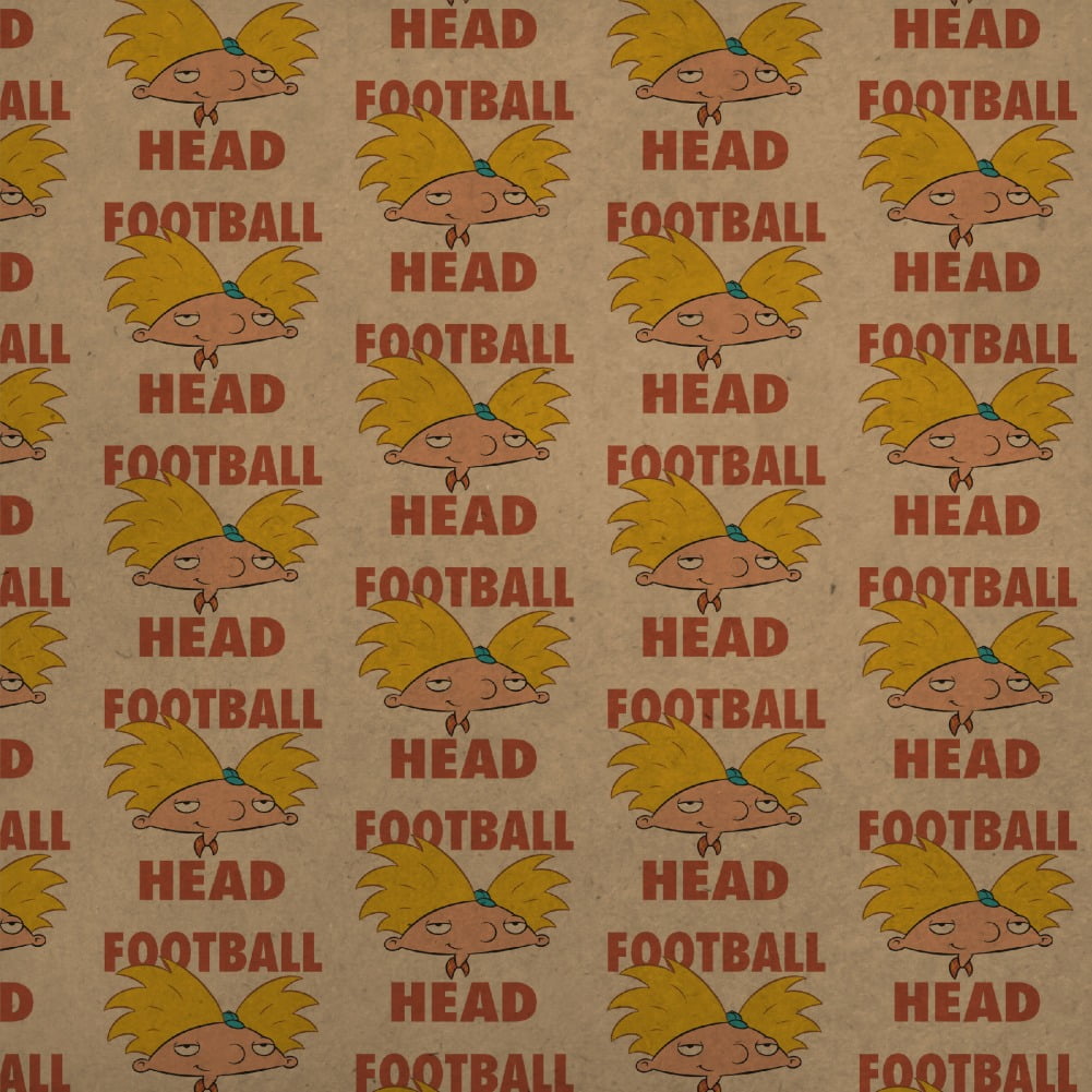 Hey Arnold! Football Head Premium Kraft Roll Gift Wrap Wrapping Paper ...
