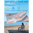 Abstract Marble Texture Sun Shade Sail 6.5' x 10', Coral Pink Grey Blue ...