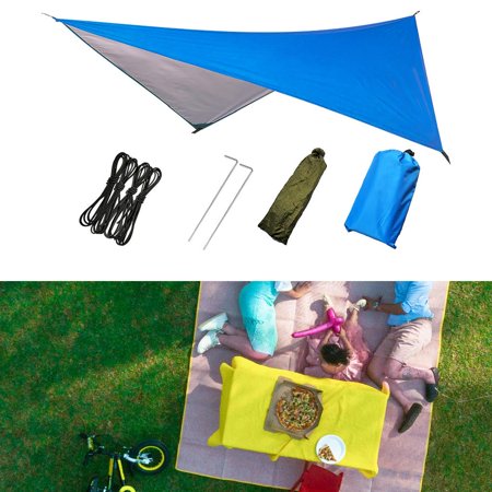 Tent Tarp Fly Tent Tarpaulin Camping Hiking Shelter Awning Ground Cloth ...