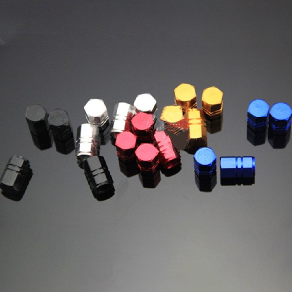 4pcs Set Alloy Tire Valve Cap Automobiles Dust Proof Wheel Valve Caps