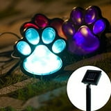 Eummy Paw Print Solar Lights 4 in 1 Waterproof Garden Lights LED Solar ...