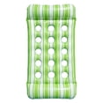 Inflatable Floating Bed with Headrest, Pool Lounger Air Mattress for ...