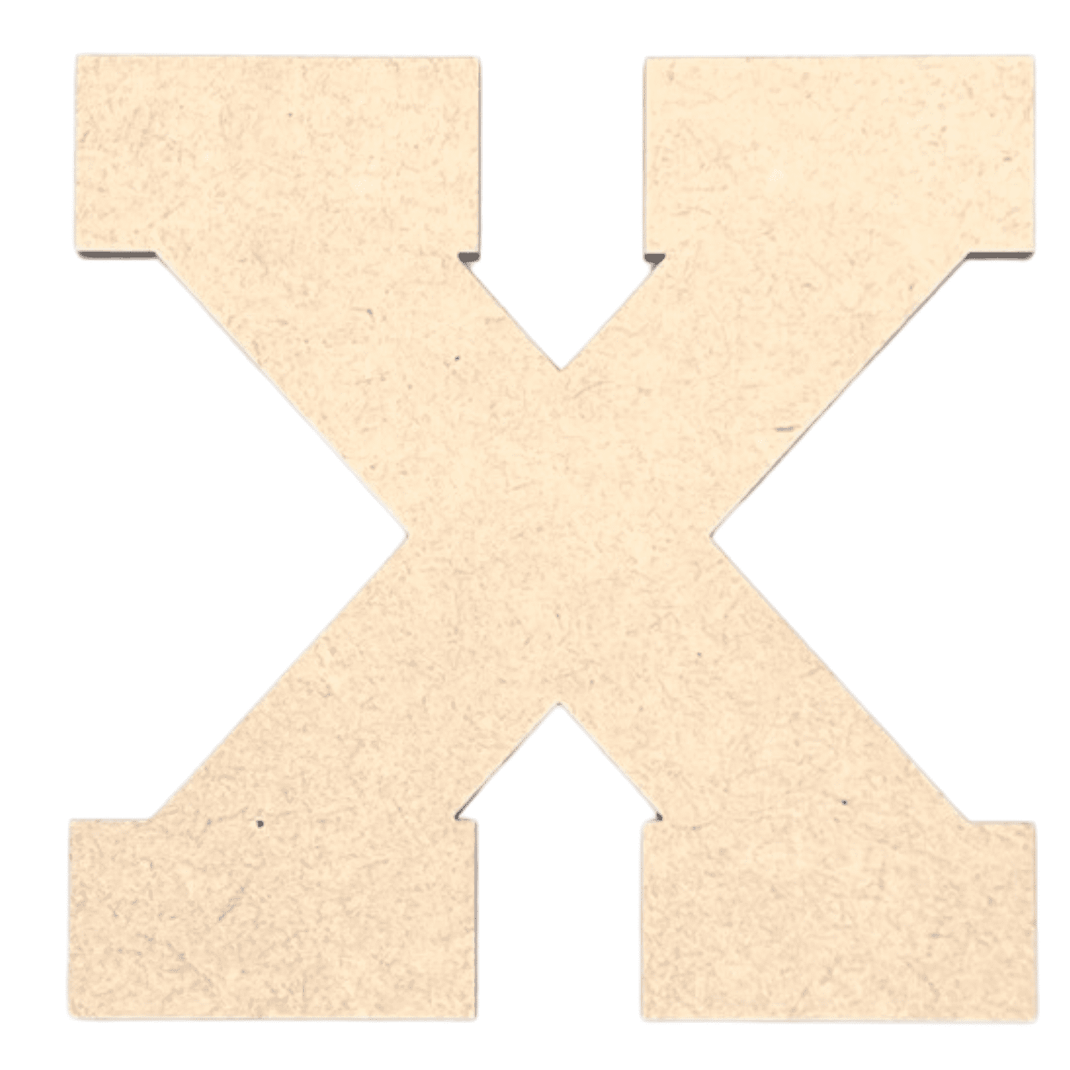 Krafty Supply - 14" Tall MDF Letter X | 1/8" Thick |Collegiate|Wooden ...