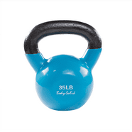 Yes4All Solid Cast Iron Kettlebell - 30 lb Kettlebell Weights (Grey ...