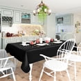 2 Pack Waterproof Rectangle Vinyl Tablecloths, Spillproof Plastic Table ...