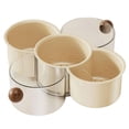 Fruit Storage Box Rotating Serving Tray Divided Snack Organizer Water ...