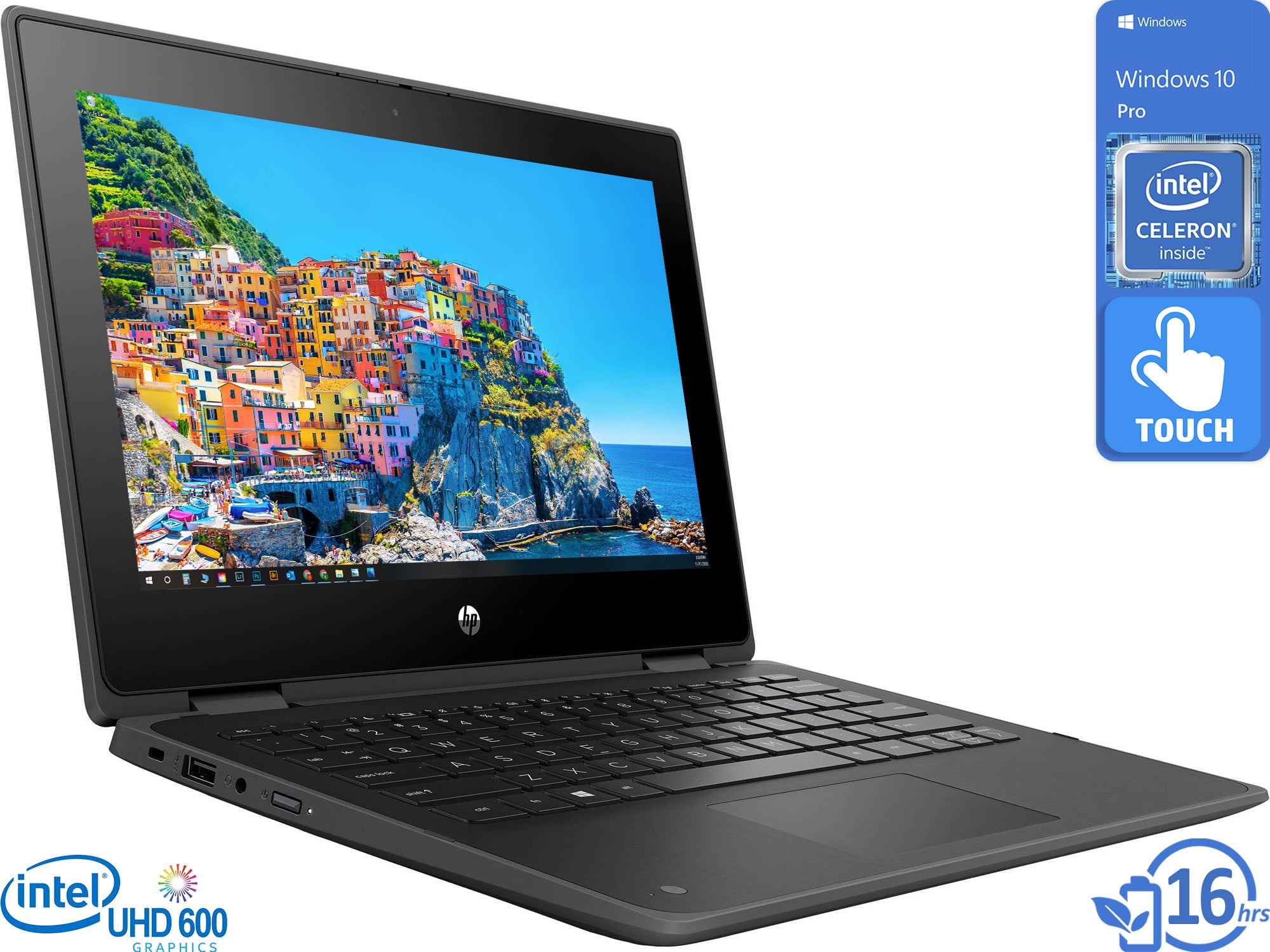 HP ProBook x360 2-in-1, 11.6" HD Touch Display, Intel Celeron N4020 ...
