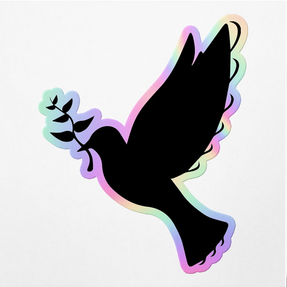 Vinyl Stickers Decals Of Peace Dove - Apply On Any Smooth Surfaces ...
