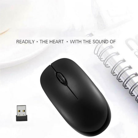 R516 Wireless Mouse 3 Keys Desktop Mice ABS Ergonomic Mice 2.4GHz Mouse ...