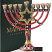 Matashi Hand Painted Enamel Menorah Candelabra Embellished with Gold ...