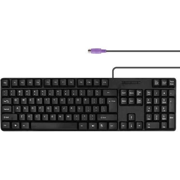 Ezsee Big Letter Multimedia Keyboard - Large White Print on Black Keys ...