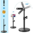 Compact Desktop Microphone Stand, Metal Base, Supports Handheld ...