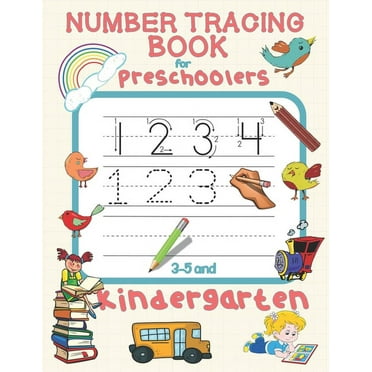 number tracing worksheets Ages 3+: trace numbers practice workbook for ...