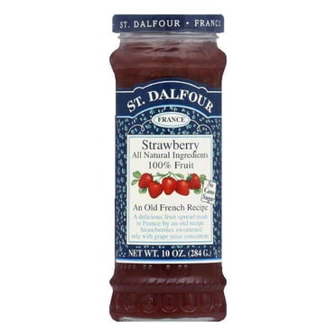 St Dalfour Fruit Spread Deluxe 100 Percent Fruit Strawberry, 10 Oz ...